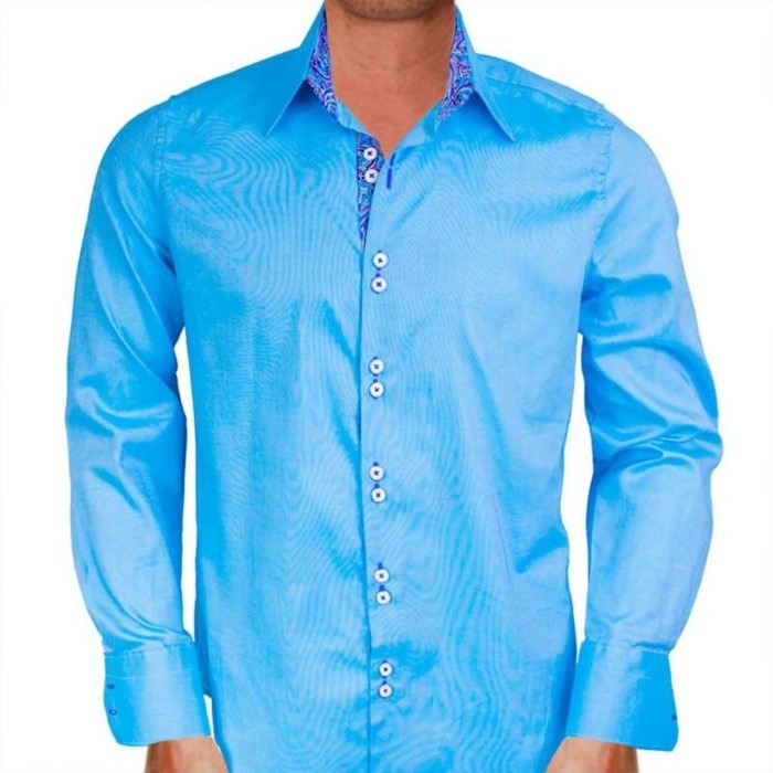 Bright Blue with Purple Dress Shirts