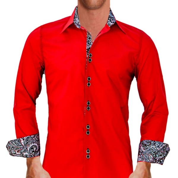 bright red dress shirts