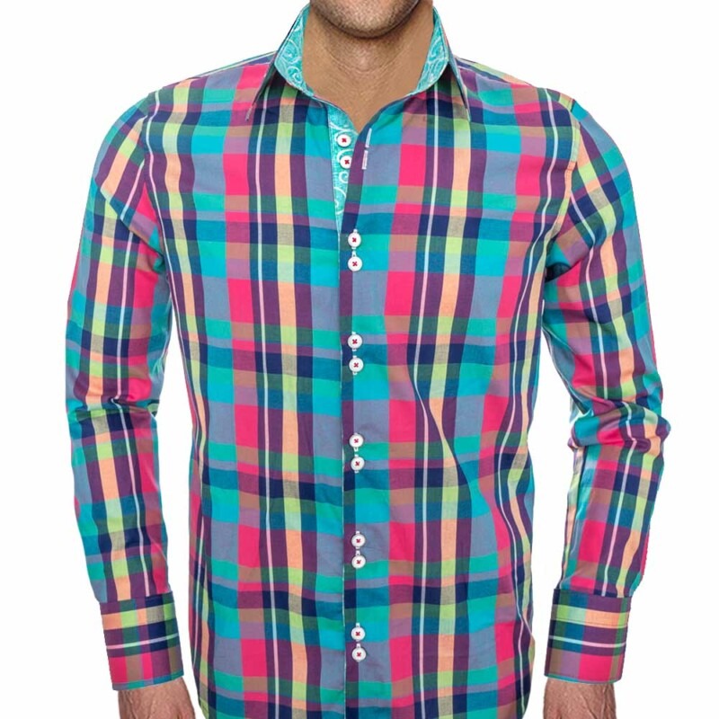 Fun Plaid Dress Shirts
