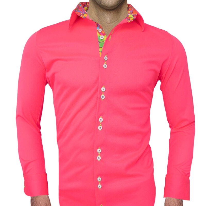 Hot Pink Designer Shirts - Anton Alexander Shirting Company